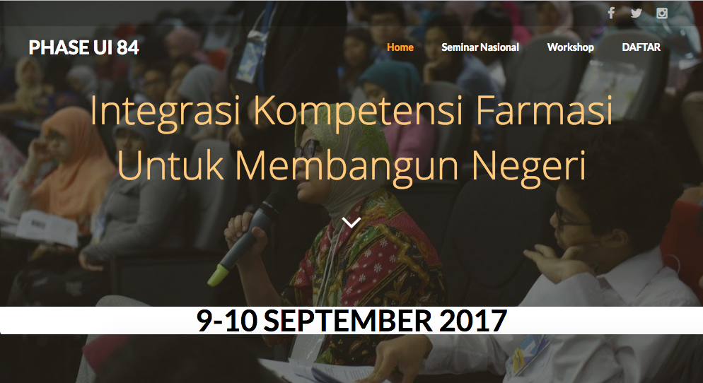 Hadir Kembali! Pharmaceutical Seminar Universitas Indonesia (Phase UI ...